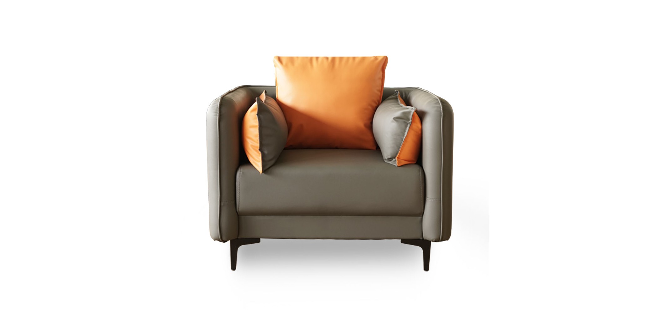 Modern Furniture Office Sofa Single PU Leather