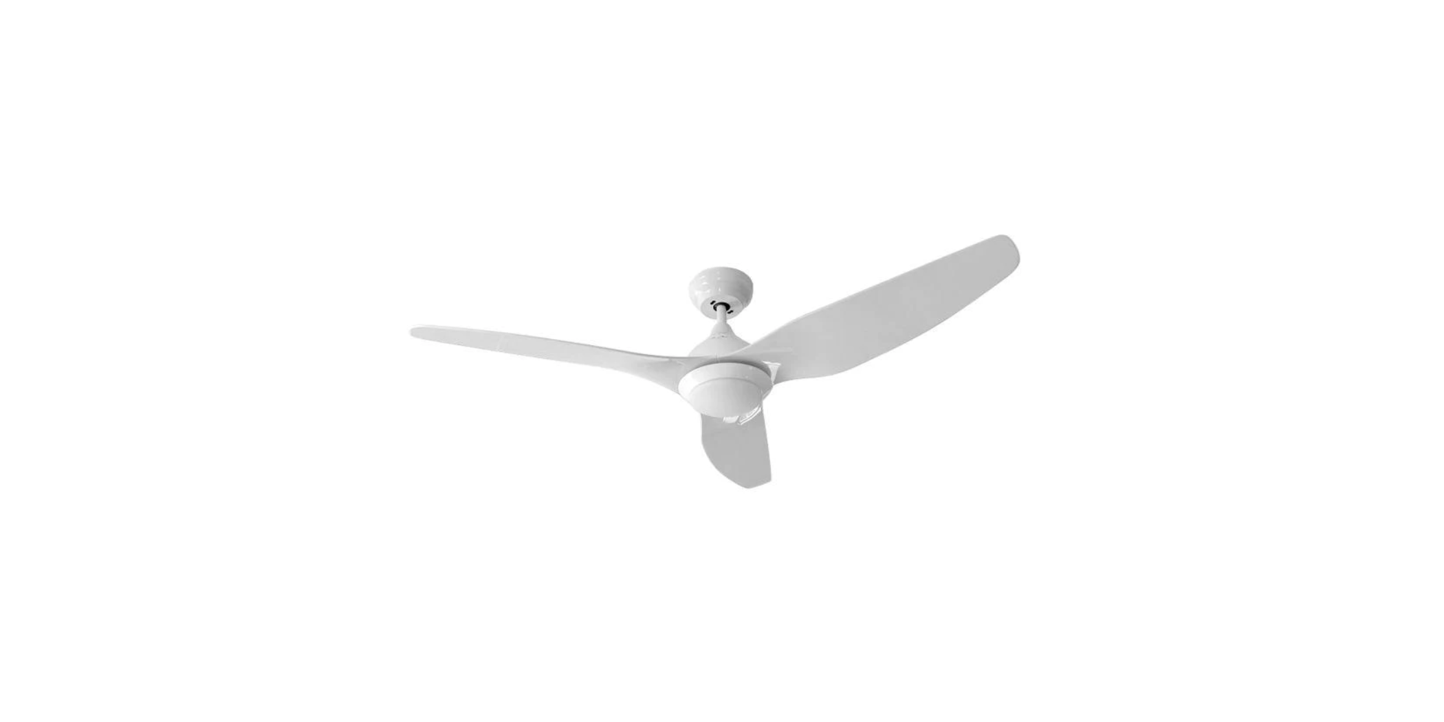 D'Fan by Mistral 510-L-WH 50" White Ceiling Fan With LED Light & Remote ...
