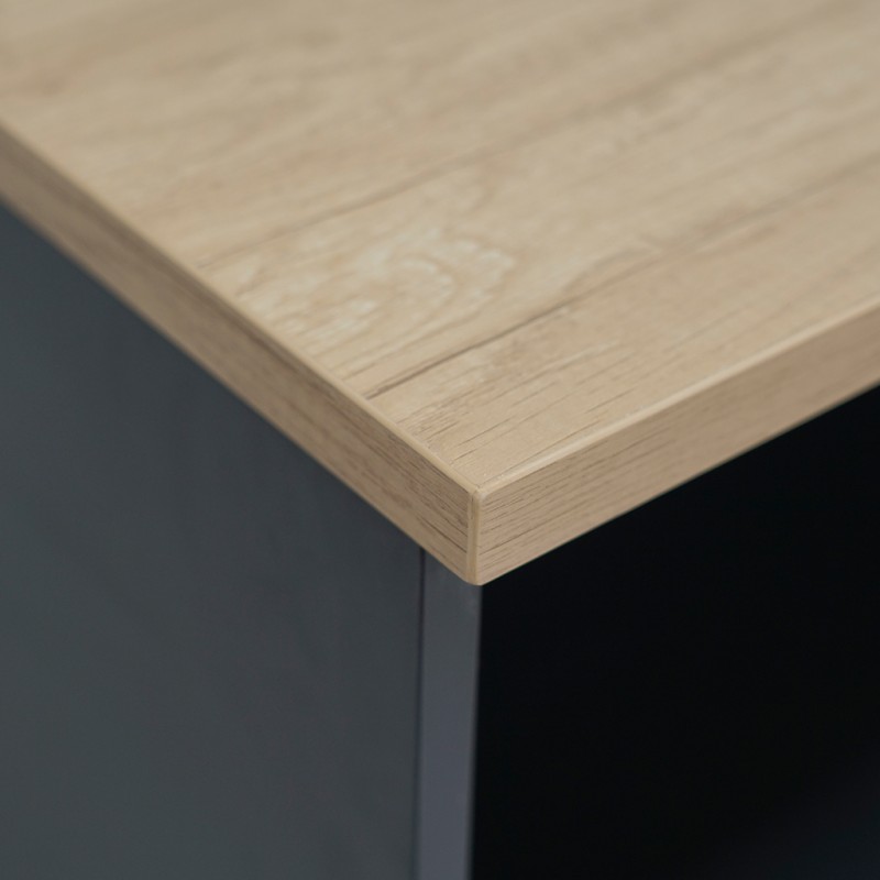 Stellar Lupin Filing Cabinet Light Oak & White